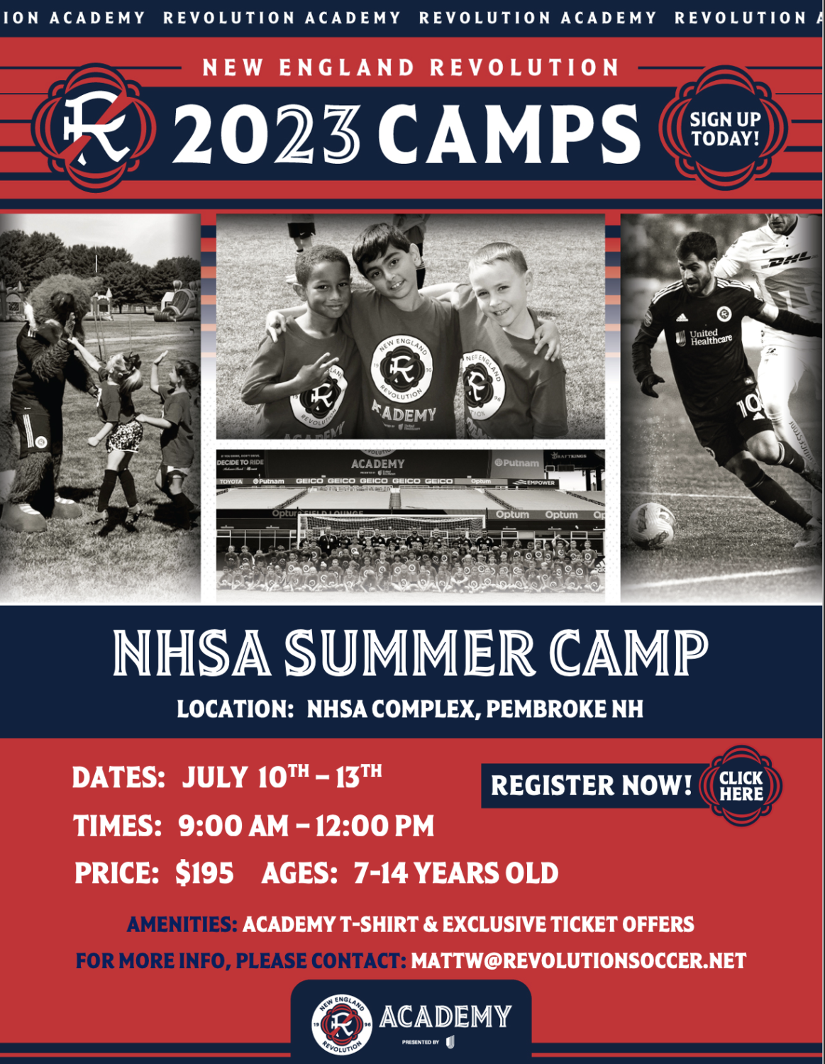 Camps & Clinics – NH Soccer Association
